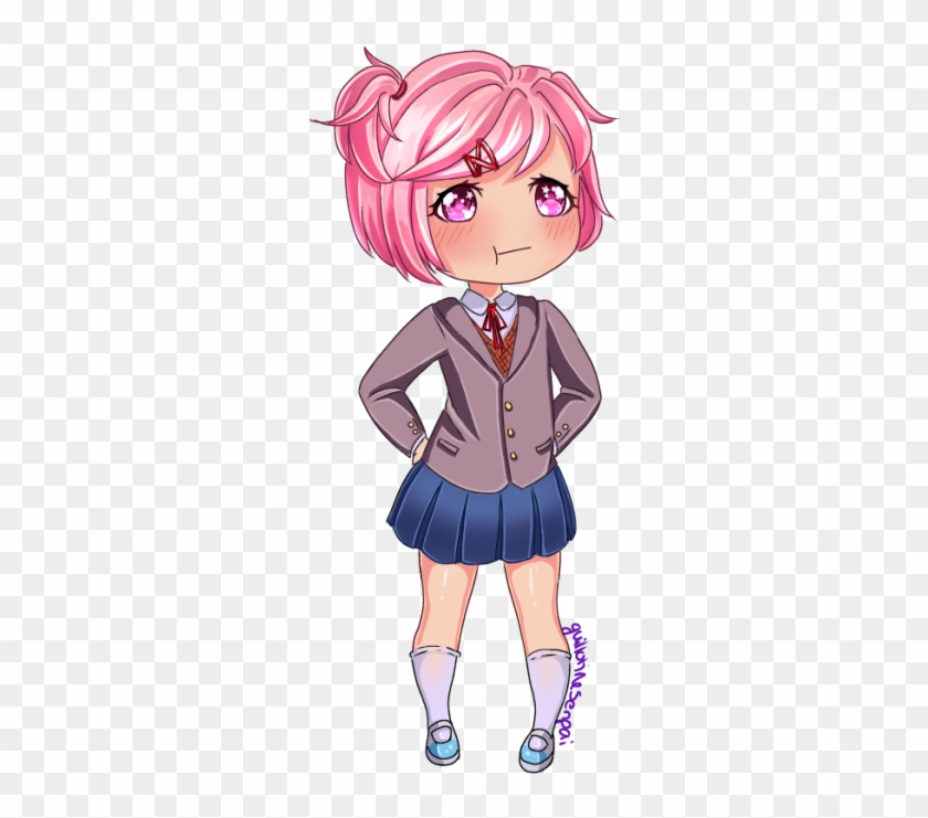 Natsuki Chibi Ddlc By Guillotinesenpai On Deviantart